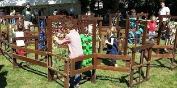 LABYRINTHE en BOIS Géant Grandeur Nature : le Dédale Sensoriel ...
