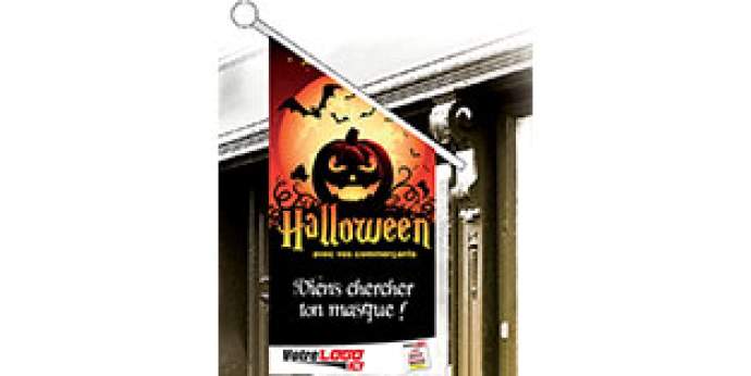 Drapeaux de Façade de la Fête d'Halloween | Drapeau Impression Création ...